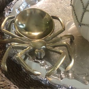 Accents | New Halloween Gold Spider Bowl | Poshmark